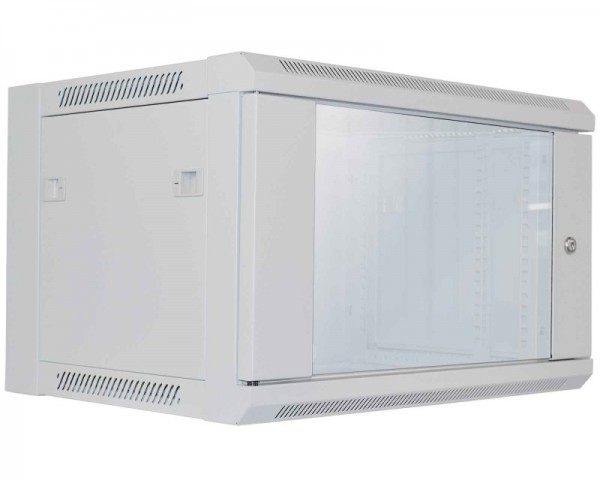 INTELLINET Wallmount Cabinet 6U Rek orman 19'' 450d sivi