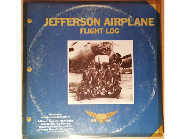 2LP JEFFERSON AIRPLANE - Flight Log (1978) 2.press, VG+