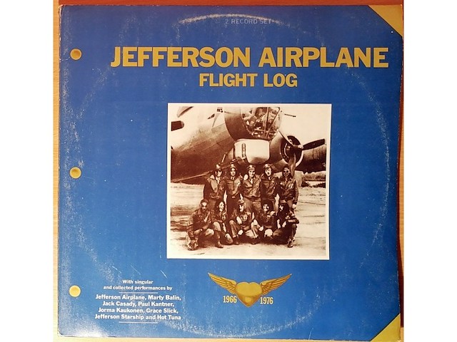 2LP JEFFERSON AIRPLANE - Flight Log (1978) 1.pres, MINT