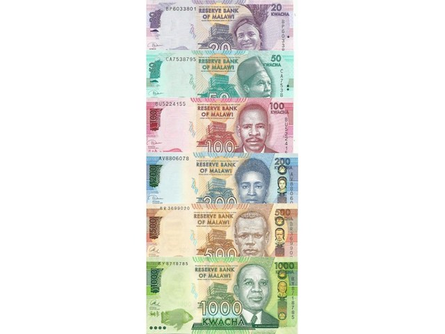 Malawi 2012/20. set novcanica UNC