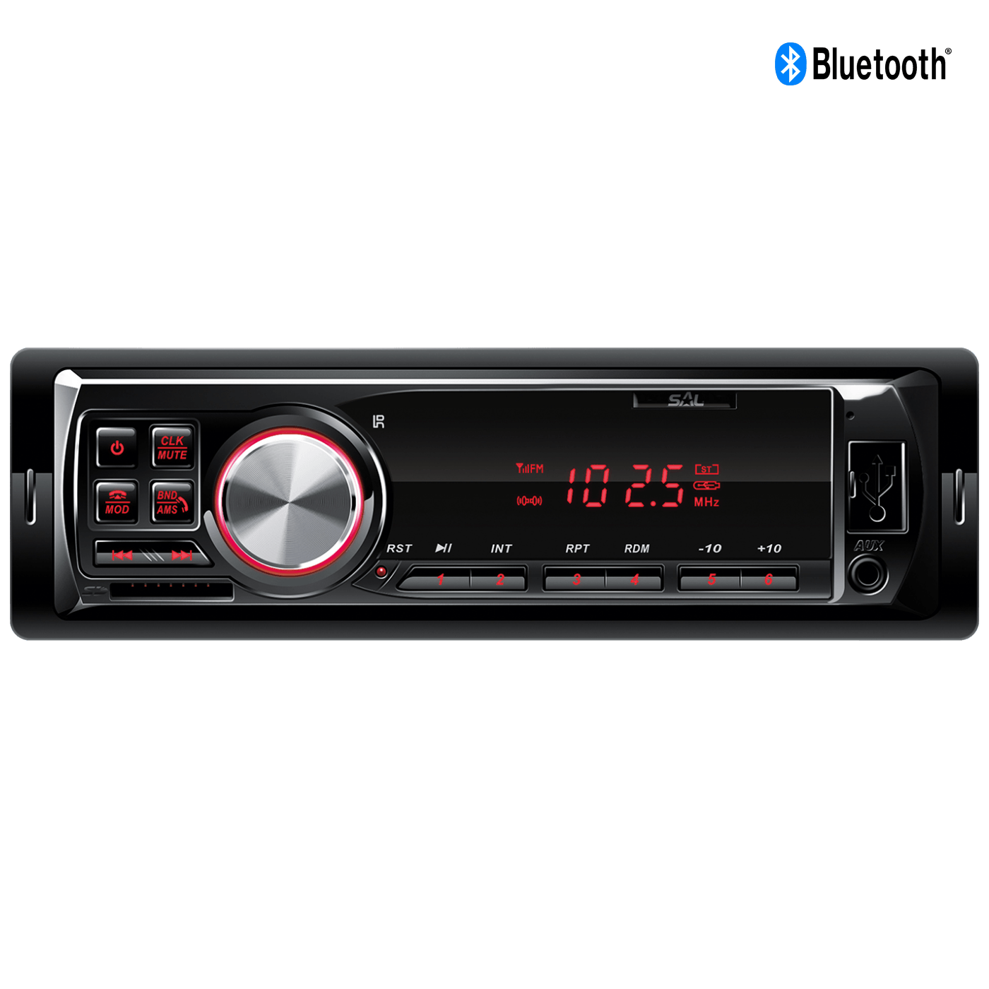 Auto radio, 4 x 45W, BT, FM, USB/SD/AUX, daljinski upravljač, VBT 1100/RD