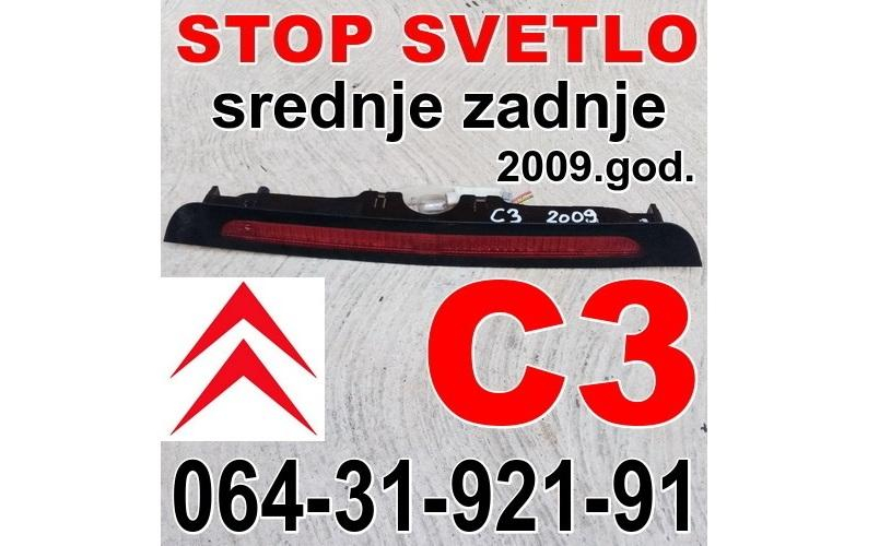 STOP SVETLO srednje treće Citroen C3 , 2009. godište