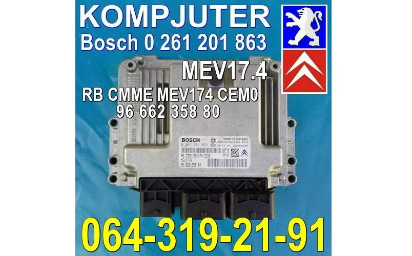 KOMPJUTER Bosch RB CMME MEV174 CEM0 Pežo Peugeot Citroen