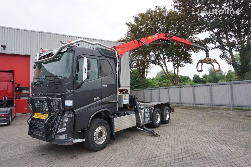 Volvo FH16-750 / ENGINE RUNNING / 6x4 / RETARDER / BIG AXLE / VEB+ / P kamion za prevoz drva nakon udesa