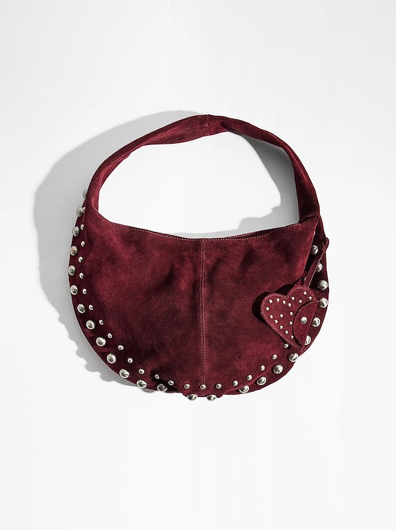 Studded Leather Shoulder Bag