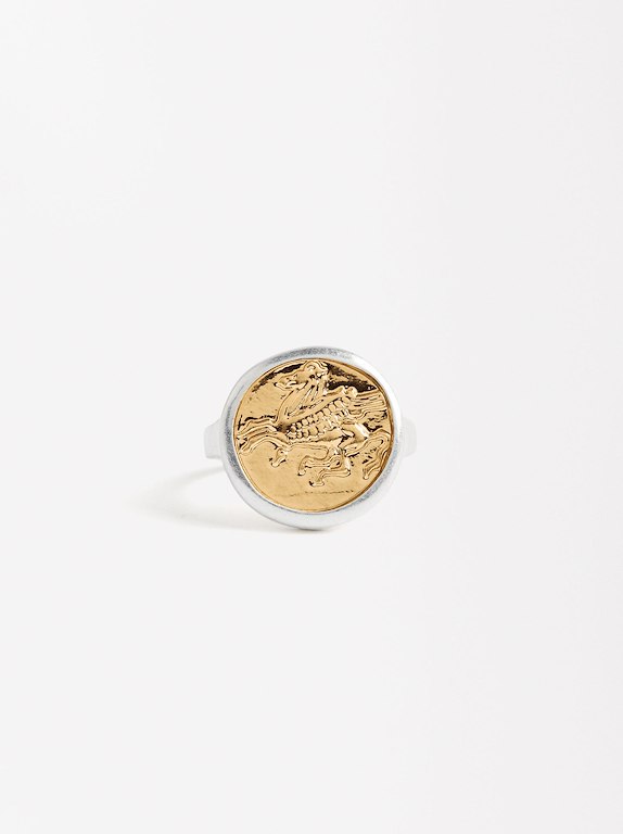 Two-Tone Coin Ring