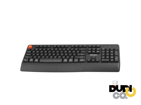 MEETION C4130BK SET 2U1, BEŽIČNA 2.4GHZ SILENT Tastatura + BEŽ.MIŠ, CRNI