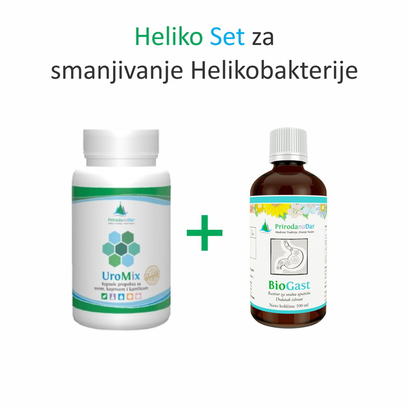 Heliko Set za smanjivanje helikobakter pilori u stomaku
HELIKO SET ZA HELICOBACTER PYLORI