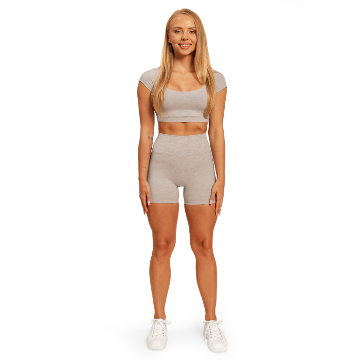 Ženska majica Cropped Sense Grey - BeastPink