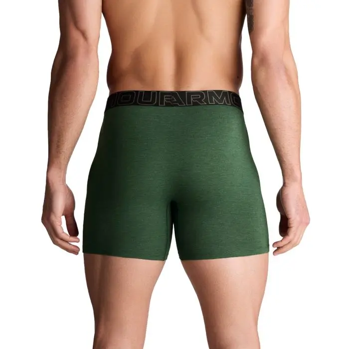 Men‘s boxers M Perf Cotton 6in 3pack Green - Under Armour