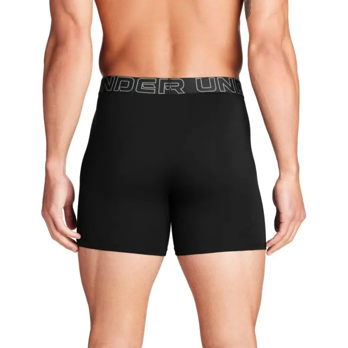 Men‘s boxers M Cotton 6in 3pack Black - Under Armour