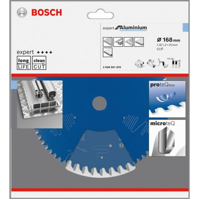 Bosch – List kružne testere Expert for Aluminium 168x20x1.8/1.2x52T Festool – 2608901876