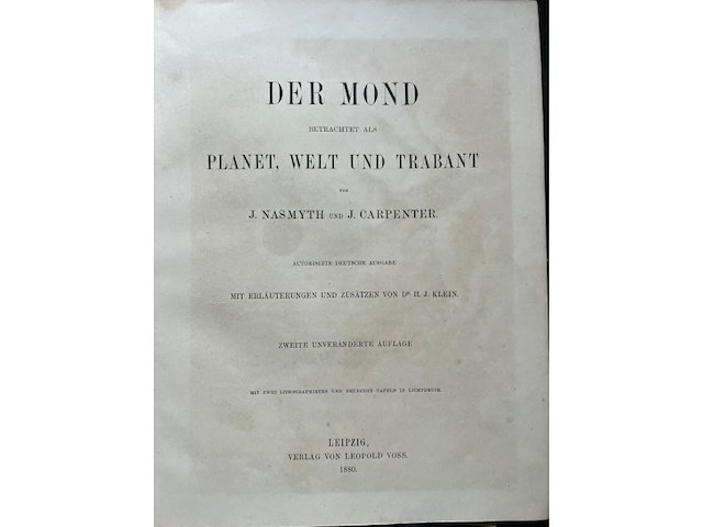 Der Mond Planet, Welt und Trabant