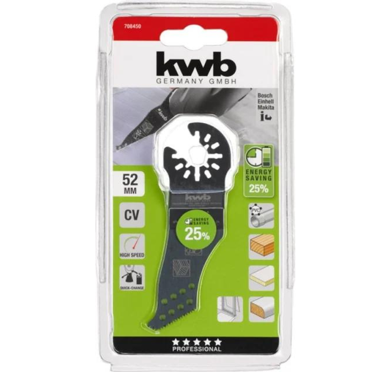KWB – CV nož za lim, drvo i plastiku 87mm, polukr.nast. za multi-alat, HSS BIM – 49709451