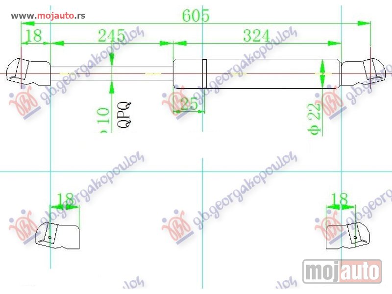 Amortizer haube i gepeka
