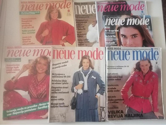 Neue Mode 7 časopisa za šivenje +Burda