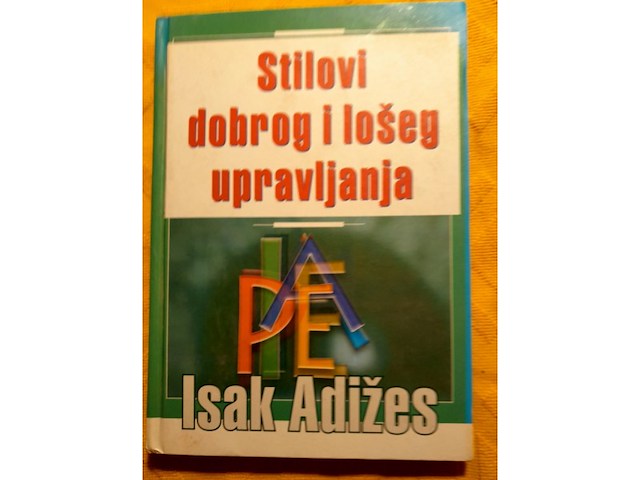 Stilovi dobrog i lošeg upravljanja Isak Adižes