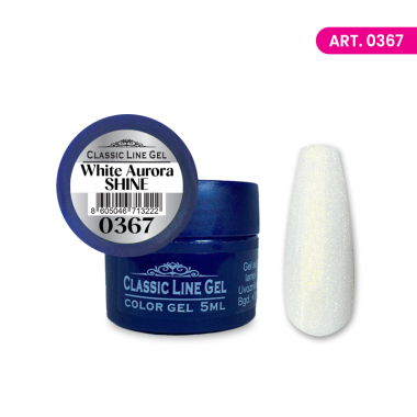 CLG Color gel, White Aurora SHINE 5ml art.0367