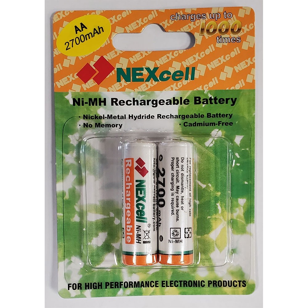 Bat.NiMh 1,2V 2700 mAh LR06 NEX cell 2kom