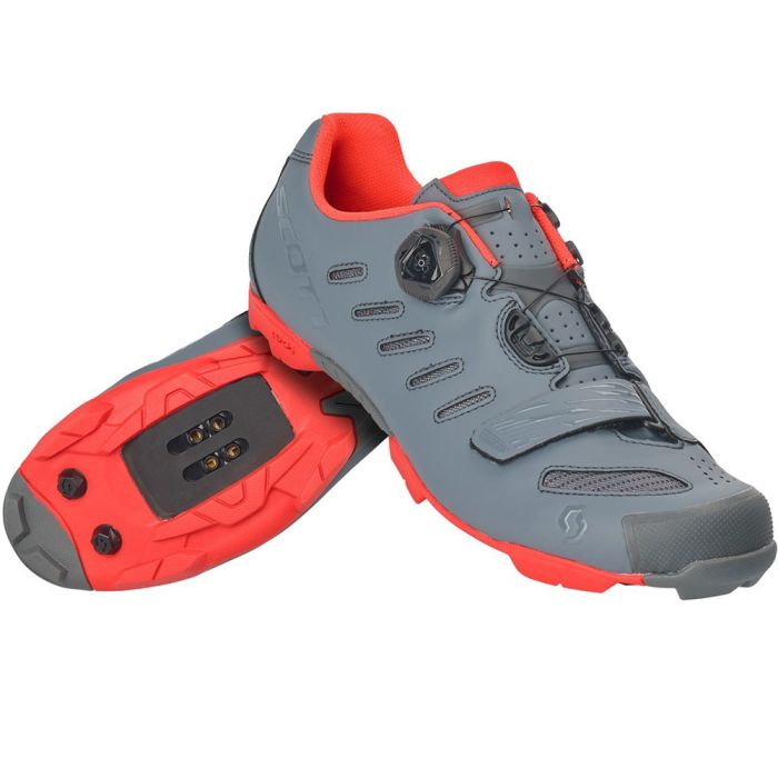 CIPELE SCOTT MTB TEAM BOA cool grey-neon orange