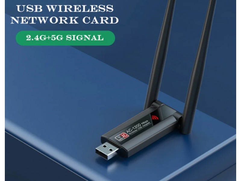 USB Wireless 1200mbps 2.4 + 5G WIF