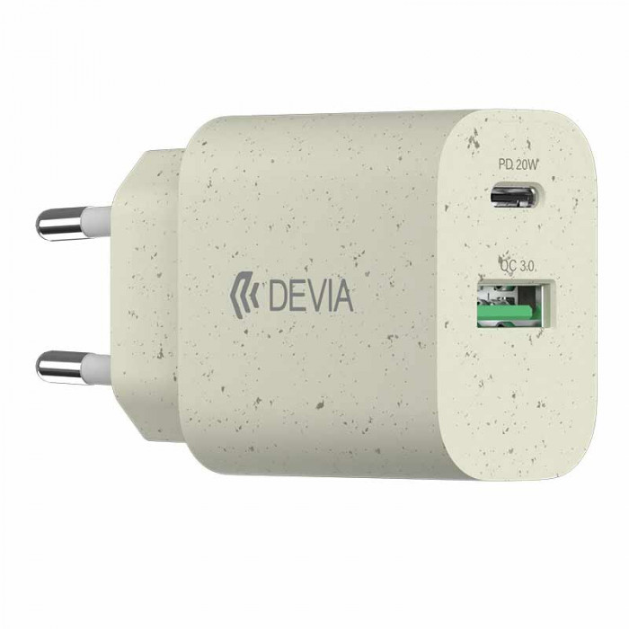 Adapter RLC-389 Devia Environment-friendly PD+QC 20w