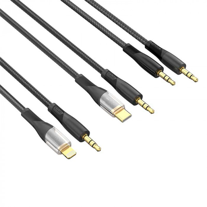 XO-NBR241C 3.5MM TO 3.5MM TRANSPARENT AUDIO KABL