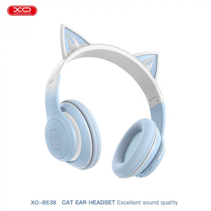 XO-BE38 BLUETOOTH SLUSALICE ZA DECU CATS EAR PLAVE