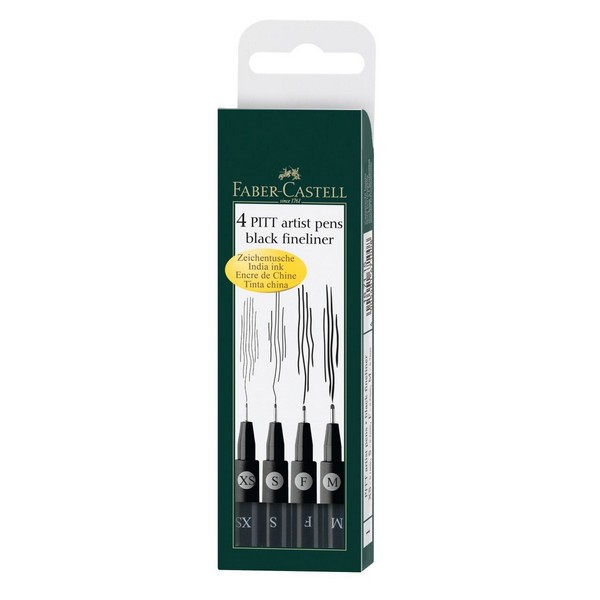 Faber-Castell FC PITT ART PEN 1/4 167115 BLACK