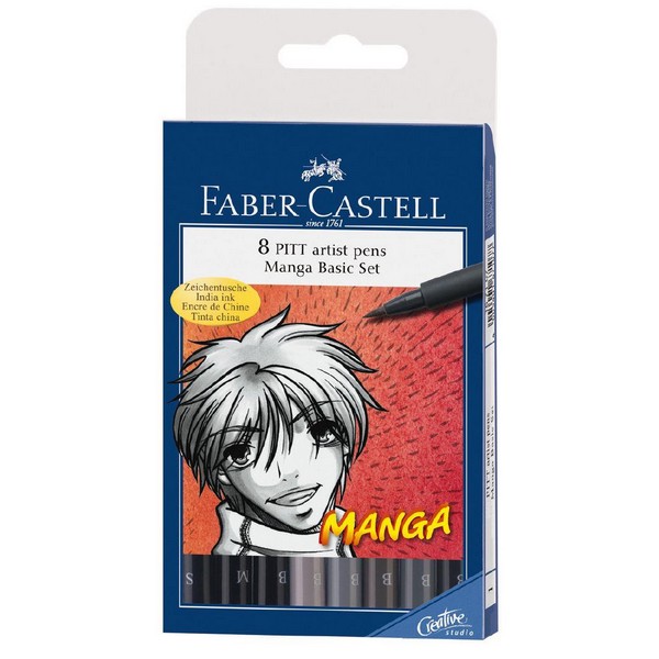 Faber-Castell FC PITT ART PEN B 1/8 167108 MANGA