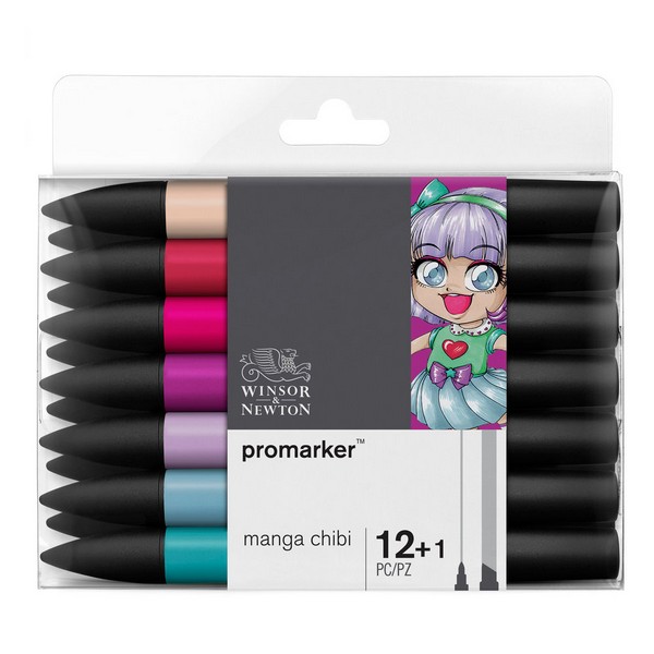 Winsor&Newton W&N PROMARKER 12+1 MANGA CHIBI