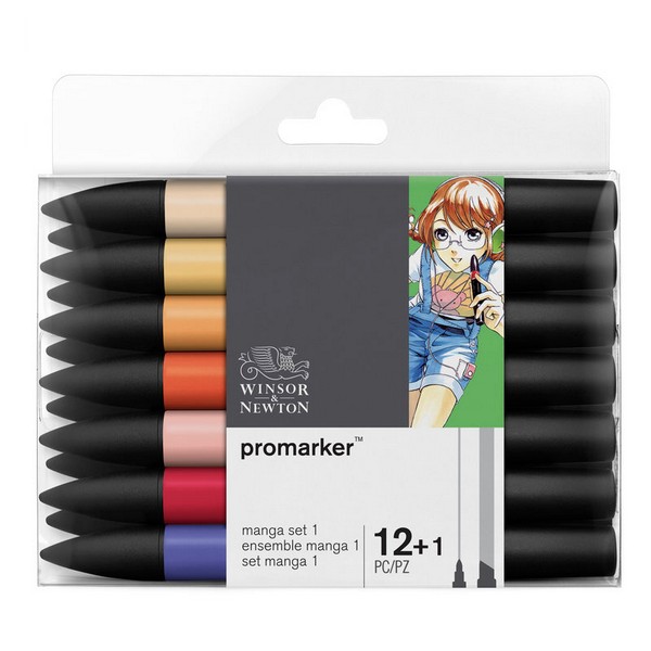 Winsor&Newton W&N PROMARKER 12+1 MANGA EXPANSION 1