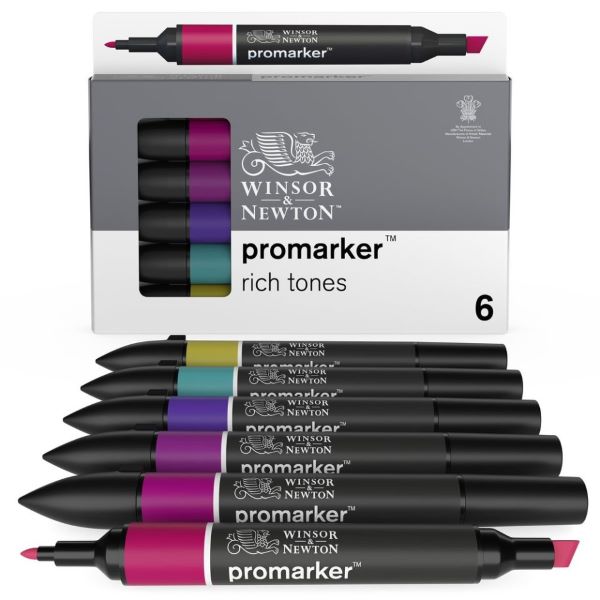 Winsor&Newton W&N PROMARKER 6 RICH TONES