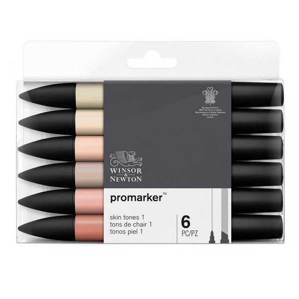 Winsor&Newton W&N PROMARKER 6 SKIN TONES SET 1