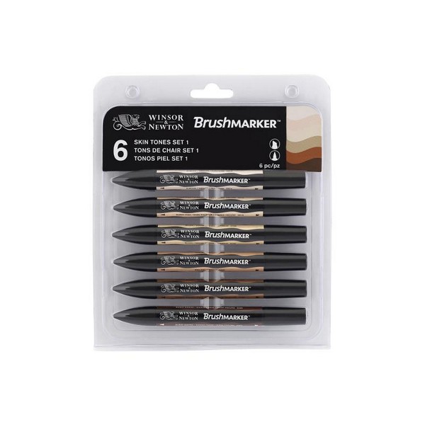 Winsor&Newton WN BRUSHMARKER 6 SKIN TONES