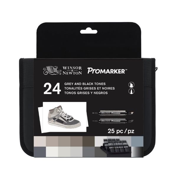 Winsor&Newton WN PRM X24 BLC GRY WAL SET