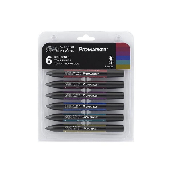 Winsor&Newton WN PROMARKER 6 RICH TONES