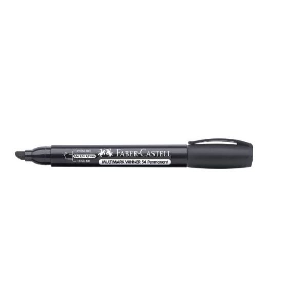 Faber-Castell FC FLOMASTER MARKER PERMANENT 157999 crni OBLI VRH