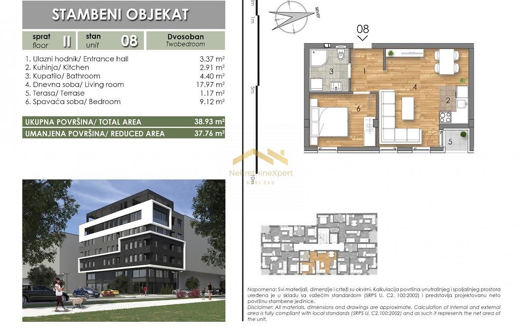 Izgradnja-Jednoiposoban stan sa PDV-om