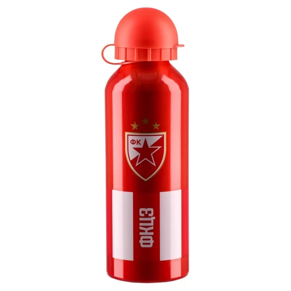 Alu Flowy, flašica za vodu, aluminijumska, Crvena Zvezda, 500ml