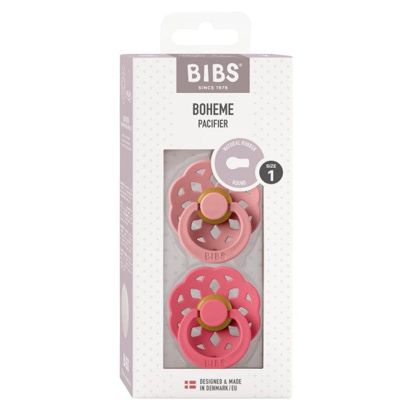 Bibs laža Boheme Dusty pink / Coral veličina 1