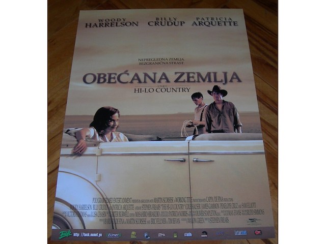 Obećana zemlja (Woody Harrelson) - filmski plakat