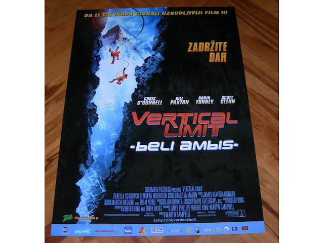 Vertical limit (Chris O`Donnell) - filmski plakat