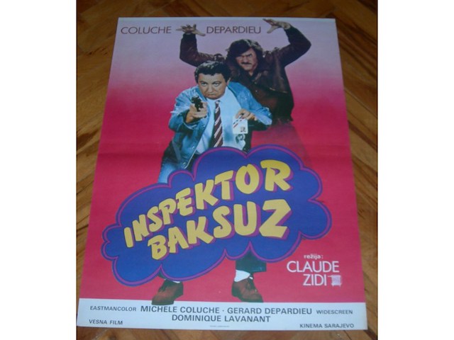 Inspektor Baksuz (Gerard Depardieu) - filmski plakat