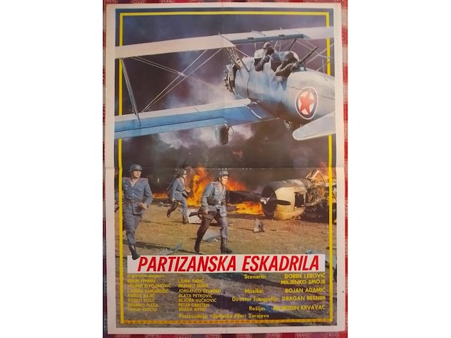 plakat PARTIZANSKA ESKADRILA (Bata Živojinović)