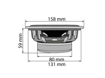 Auto zvučnici 165mm 2x100W