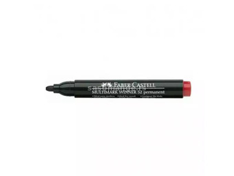 Faber Castell Permanent Marker Faber Castell crveni obli 52 13863 (157821) ( 3508 )