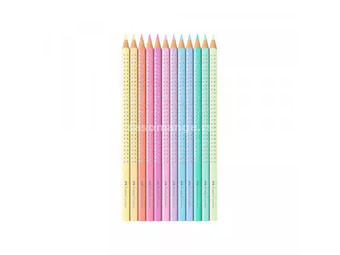 Faber Castell Drvene bojice Faber Castell Grip Sparkle pastel metalna kutija 1/12 201910 ( F395 )