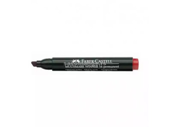 Faber Castell Permanent Marker Faber Castell crveni kosi vrh 54 08233 (157921) ( 3634 )