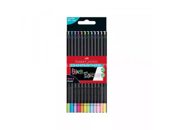 Faber Castell Drvene bojice Faber Castell Black Edition 1/12 pastel+neon 116410 ( F500 )